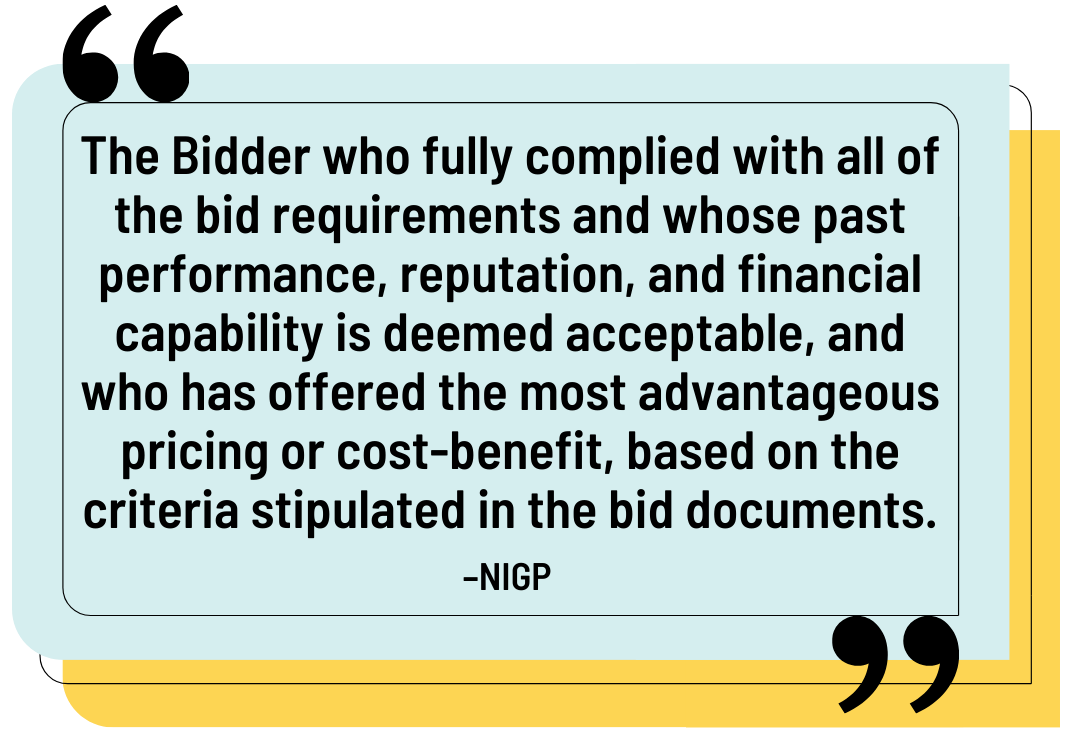 Does the Lowest Bid Win the Contract? Advice From Experts