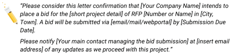 What is a Letter of Intent to Bid? - The Bid Lab